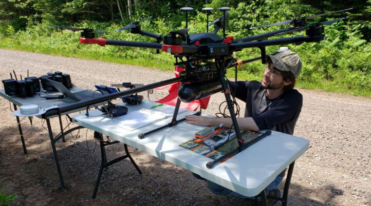Using a UAV to Visualize and Characterize the Six Main Species of ...
