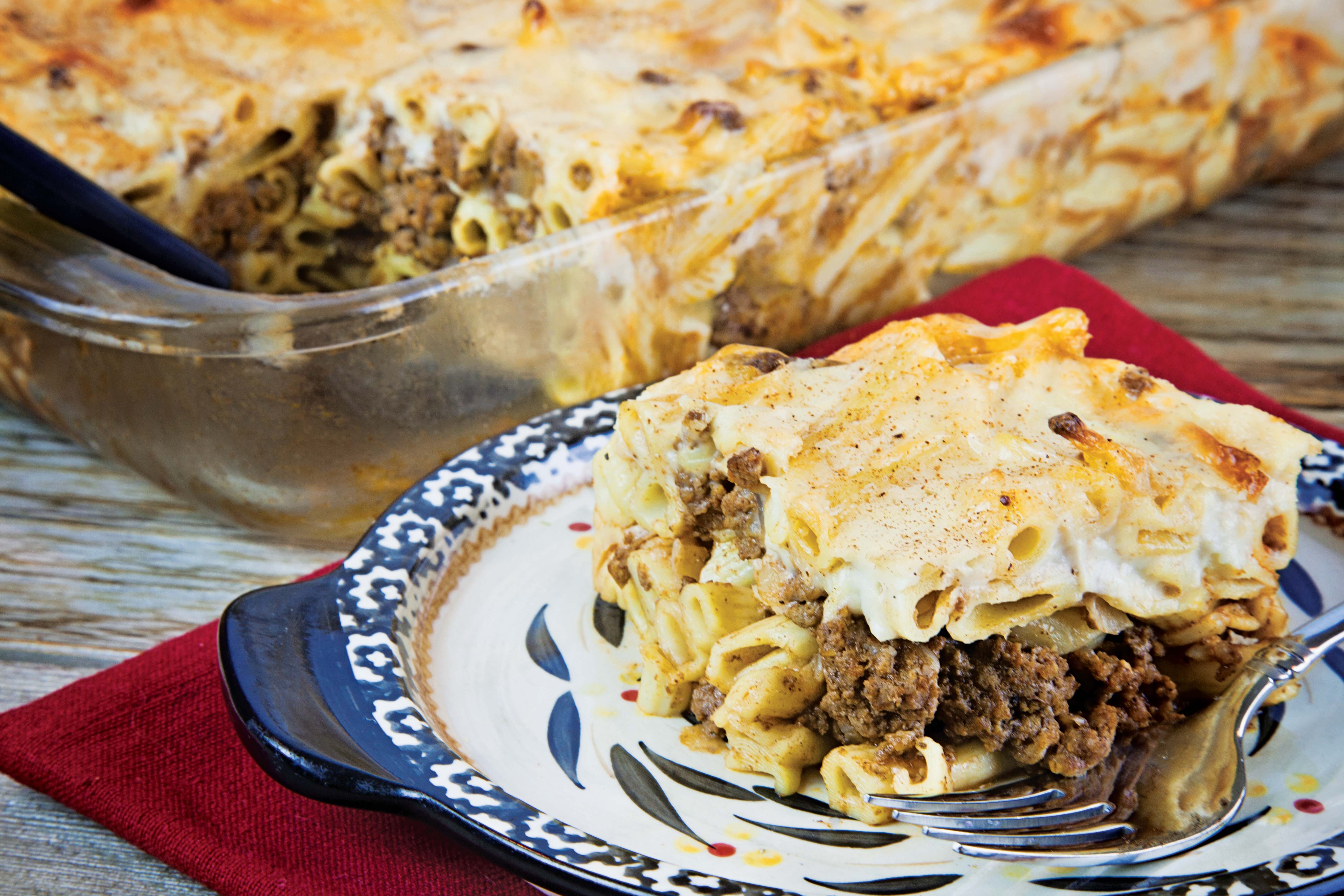 Recipes for the boat: Baked Pasta with Béchamel Topping | National ...