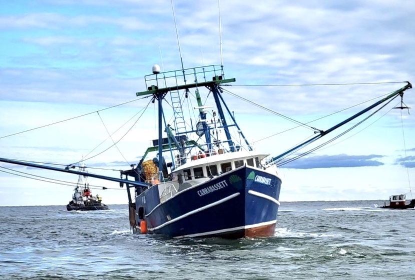 Groundfish trawler Carrabassett refloated off Cape Cod beach | National ...