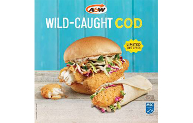 A&W launches cod burger, partners with MSC