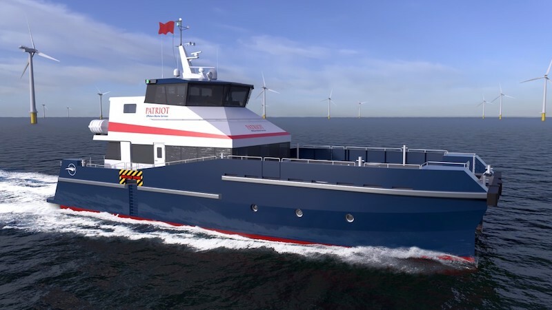 Gladding-Hearn begins construction on CTV for Patriot Offshore | WorkBoat