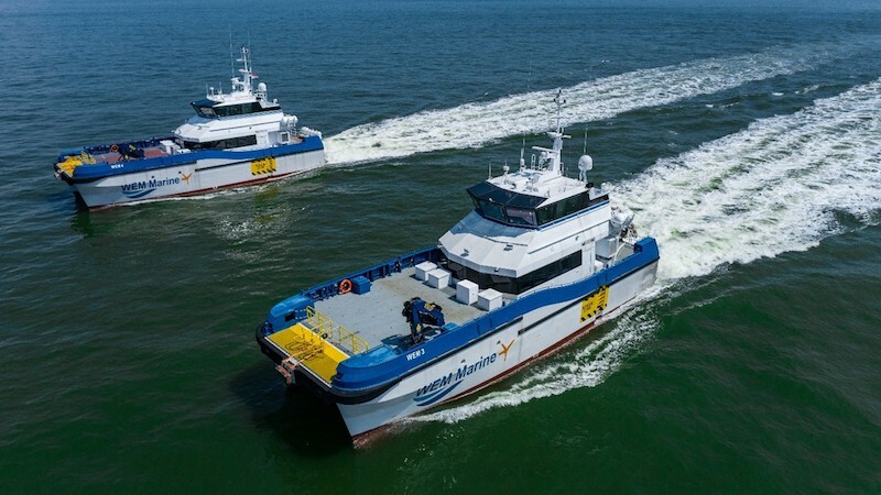 Strategic Marine delivers pair of 88'6" crew transfer vessels | WorkBoat