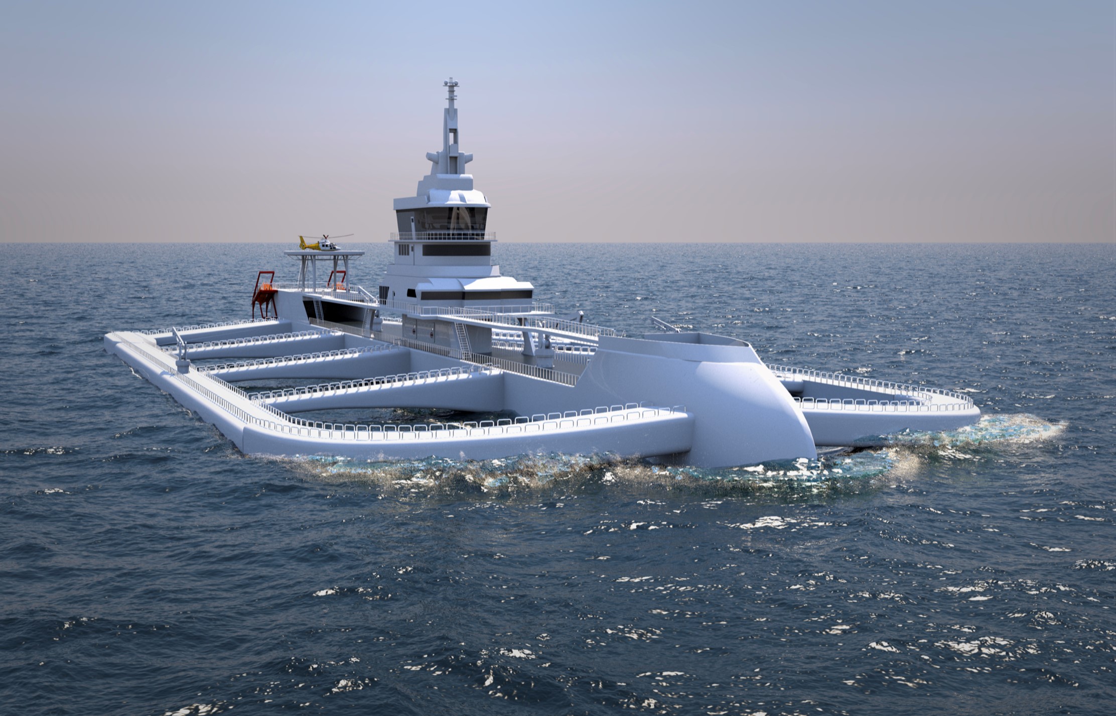 New-concept offshore fish farming vessel | WorkBoat